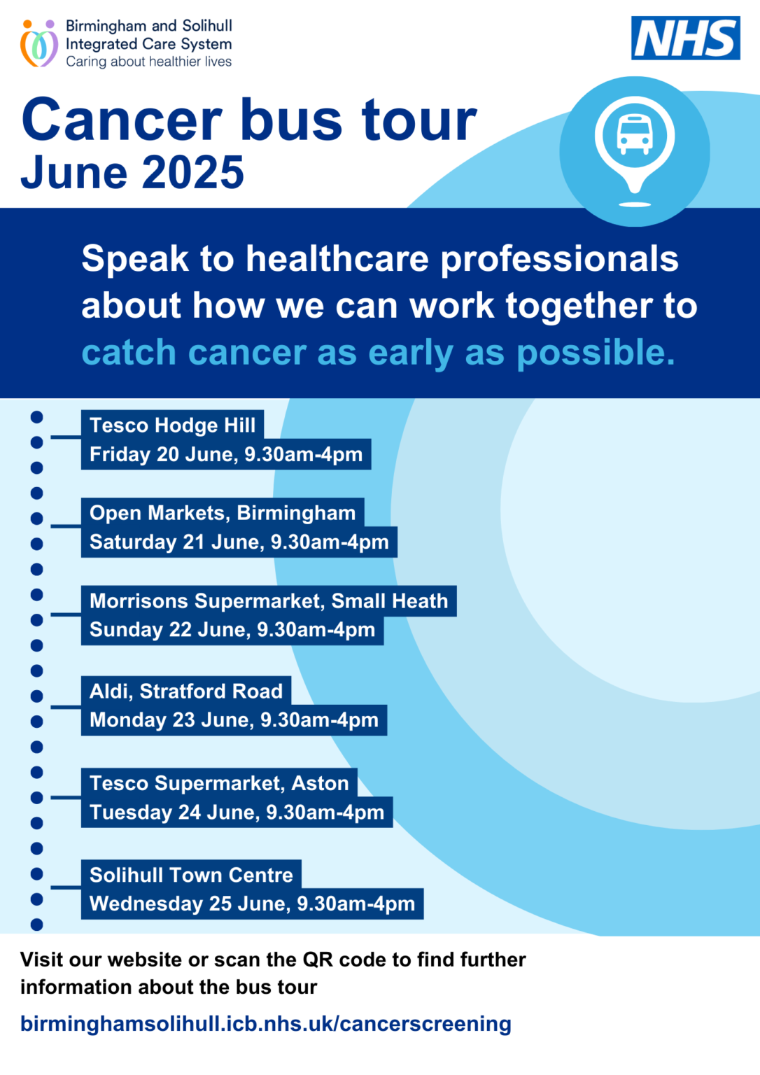 Cancer Bus Tour June 2025 - Hall Green Health